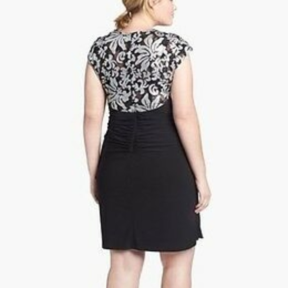 Xscape | Dresses | Embellished Yoke Ruched Sheath Dress | Poshmark